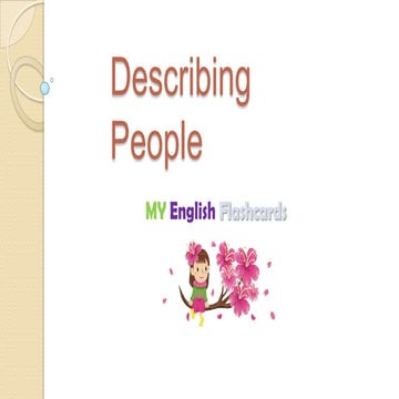 Describing people | PPTX