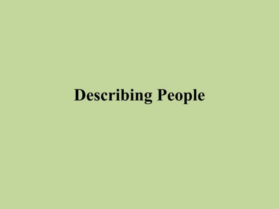Descriptive text ppt | PPTX