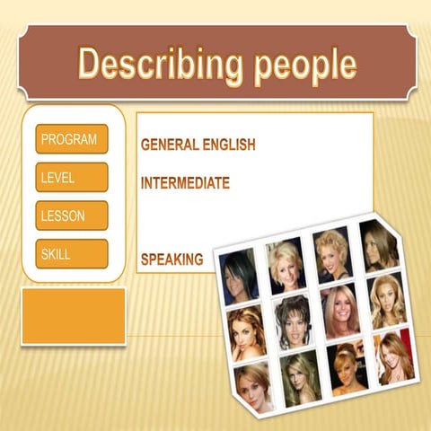 Describing people | PPT