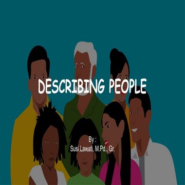 Describing people lesson plan | PPTX