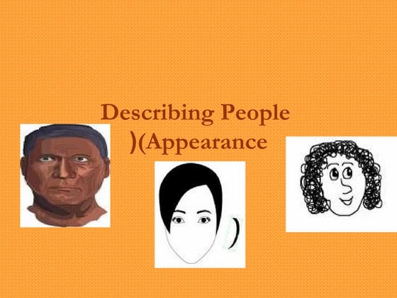Describing People - Appearance in General.ppt