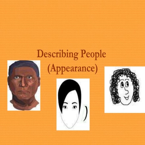 teaching material describing people powerpoint | PPT