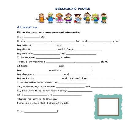 Describing people all about me | DOCX