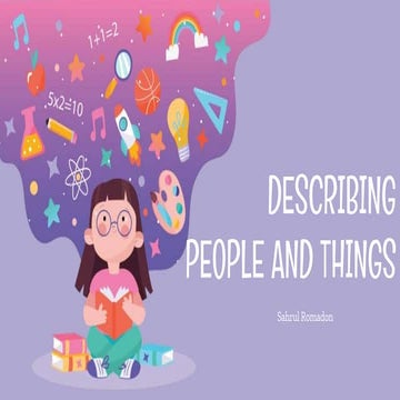 Describing people and things | PPTX