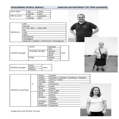 Describing people | PDF