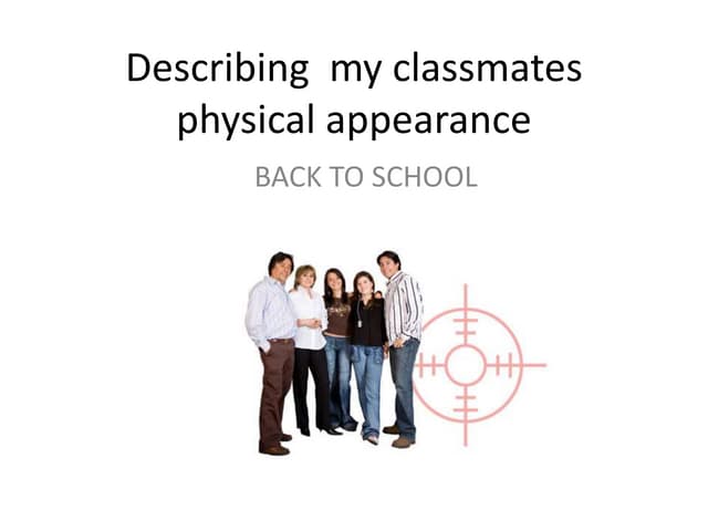 Lesson 2 describing people | PPTX