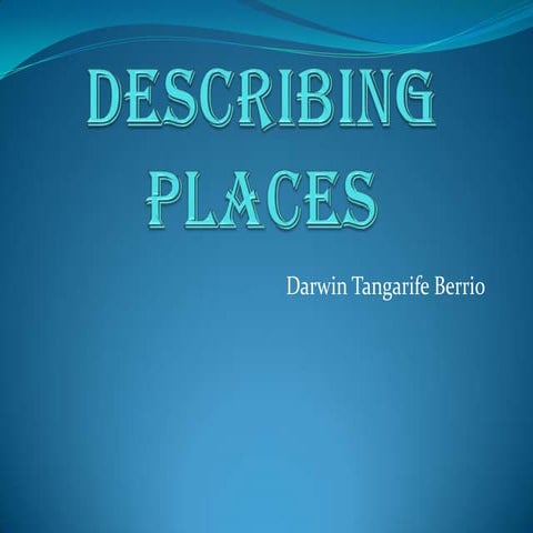 Describing places | PPT