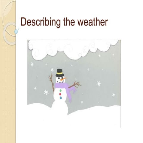 Describing the weather | PPT