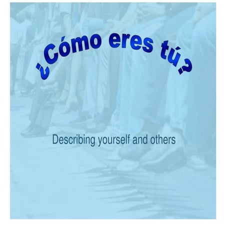 Describing Yourself And Others | PPT
