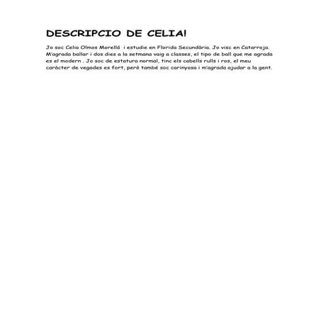 Descripcio de Celia | PDF