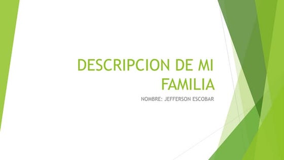 Presentacion la familia | PPT