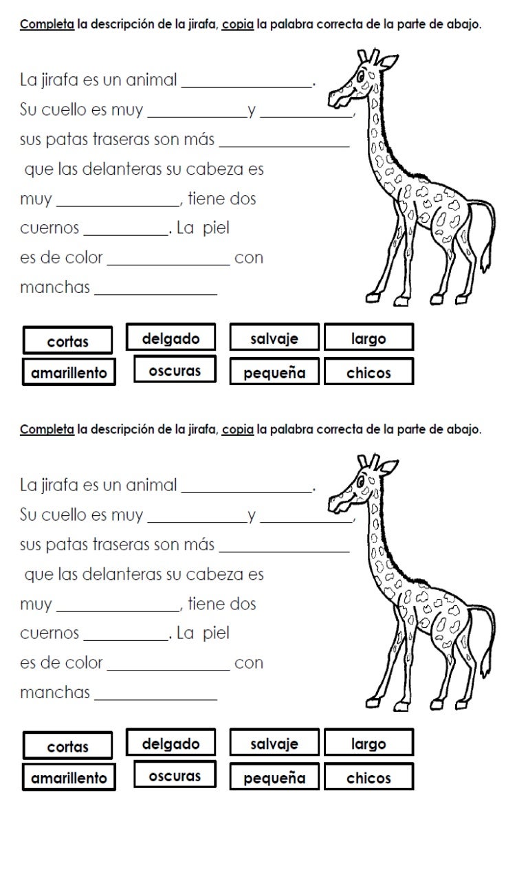 Descripcion de animales