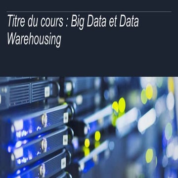 Architecture Et Technologies Big Data Pptx