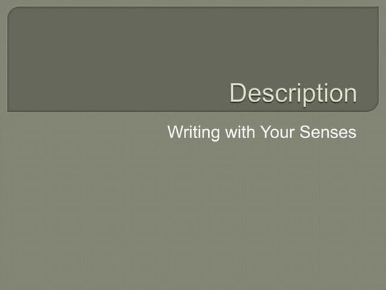 Descriptive text (structure and examples) | PPT