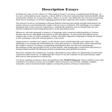 6 Paragraph Essay Format | PDF
