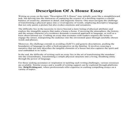 Description Of A House Essay.pdf