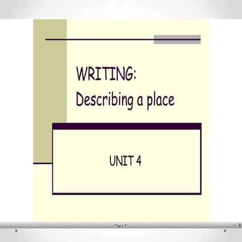 Description of a place | POT