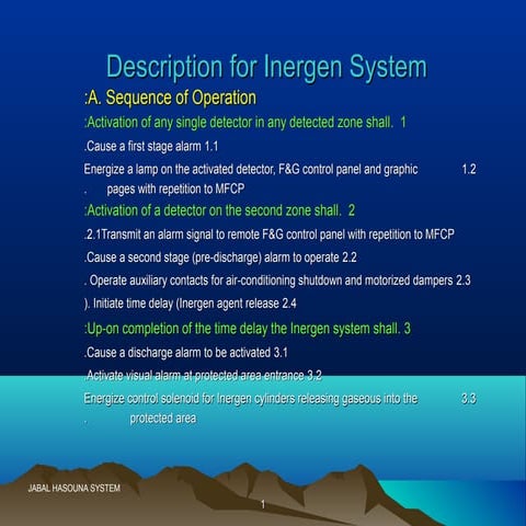Description of inergen system | PPT