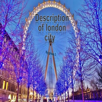 Description of london city | PPTX
