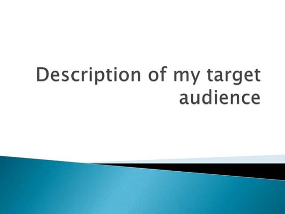 Target audience | PPT