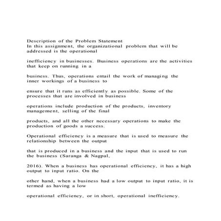 Lean Operational Definitions | PPTX