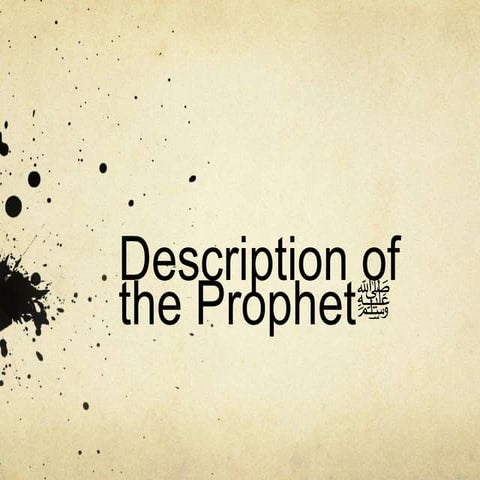 Description of the prophet | PPTX