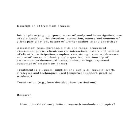 Description of treatment process Initial phase (e.g., | PDF