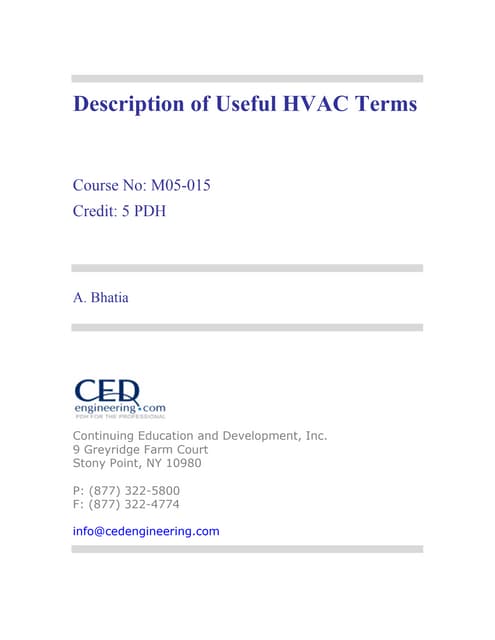 Common HVAC Terms | PPT