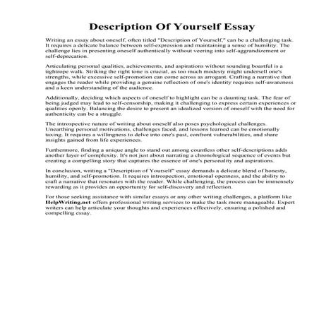 Description Of Yourself Essay.pdf