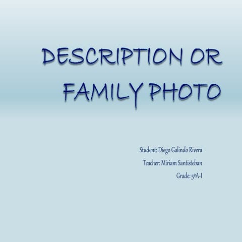 Description or family photo | PPTX