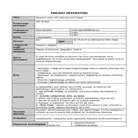Description projet Anne gonzalez | PDF