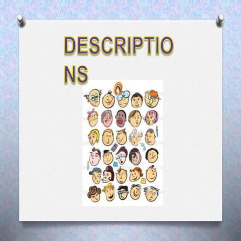 "Descriptions" | PPT