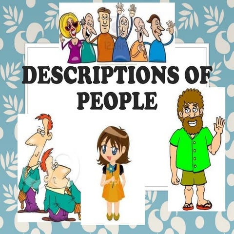 Descriptions of people | PPT