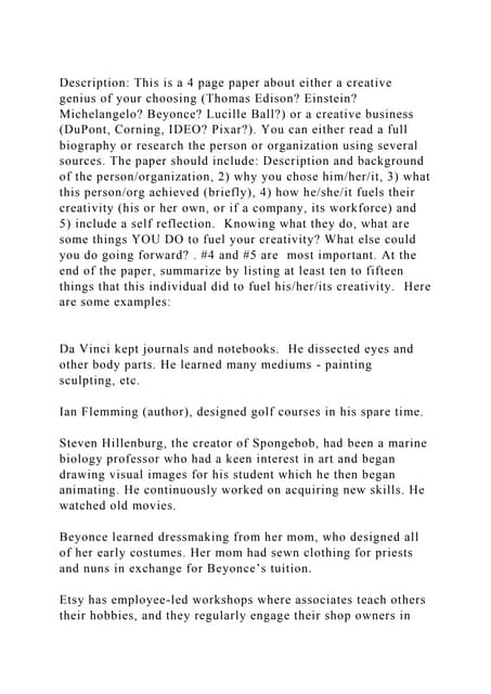 Description Develop a paper describing how the knowledge, skill.docx ...