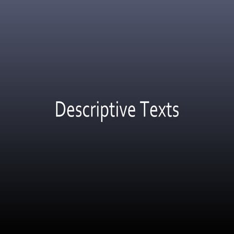 Descriptive | PPT