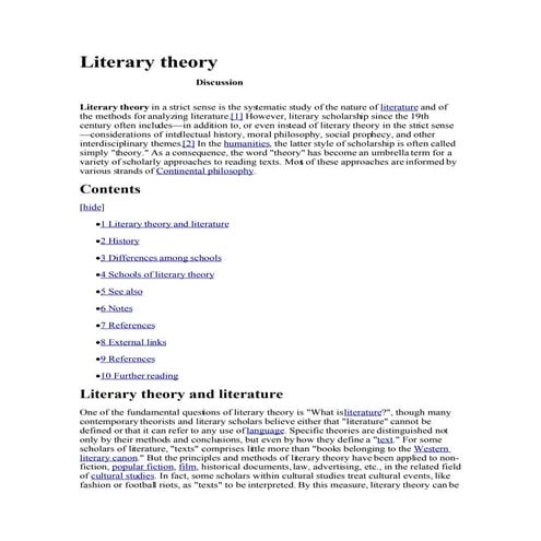 Descriptive Criticism | DOC