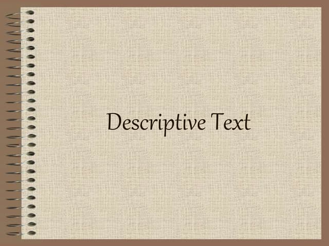 Descriptive text about place | PPTX