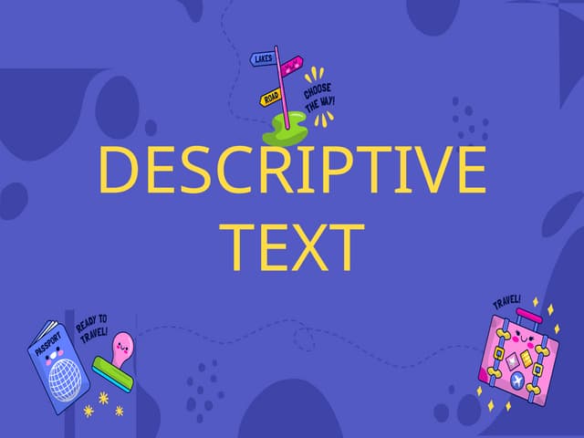 descriptive-text.ppt thing, place, person | PPT descriptive-text.ppt thing, place, person | PPT
