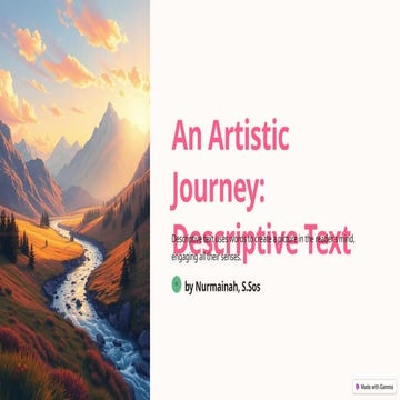 Descriptive-Text about people, place and thing | PPTX