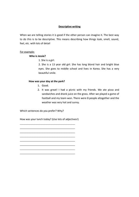 WRITING TIPS FOR YOUNG LEARNERS | PDF