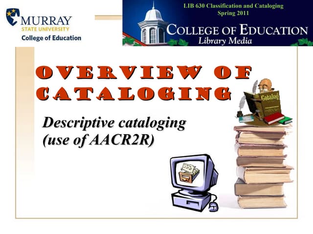Descriptive cataloging areas of description | PPT