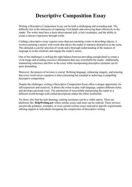 Descriptive Essay Ocean.pdf | Science