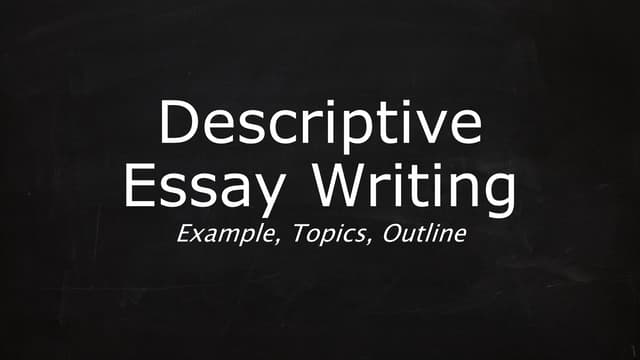 Descriptive writing beach step by step ds | PPTX