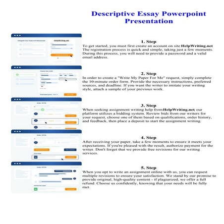 Descriptive Essay Powerpoint Presentation | PDF