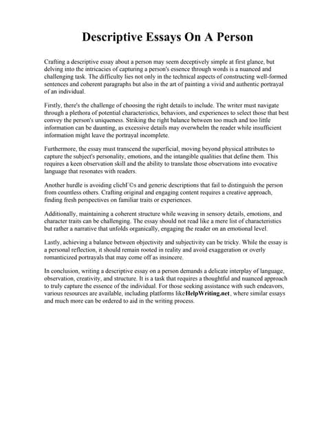 Descriptive Essay About A Person Example.pdf