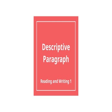 A Lesson About Descriptive Paragraph.pptx