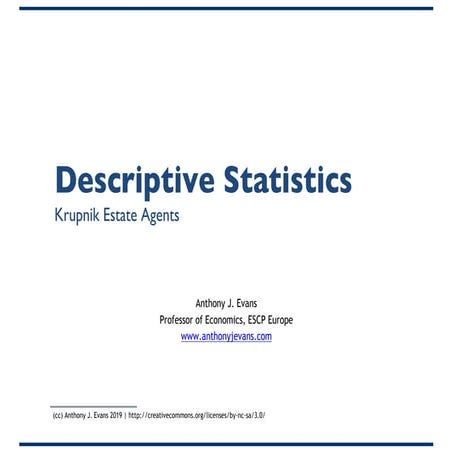 Descriptive Statistics | PDF | Physics | Science