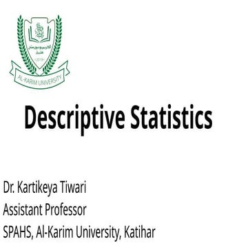 Descriptive statistics, mean, median, mode.pptx