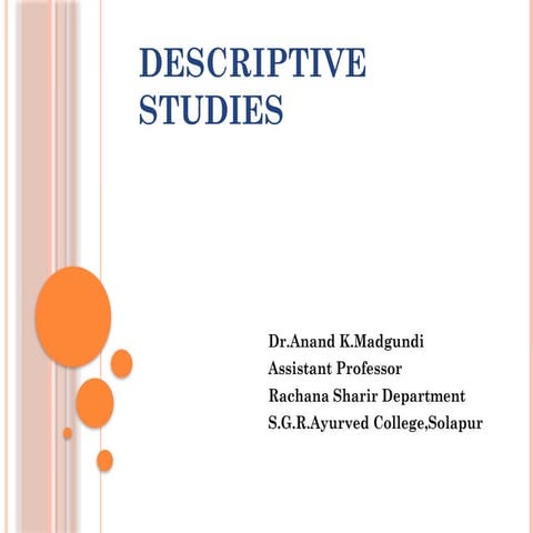 Descriptive Study.pptx IN RESEARCH METHODS | PPT