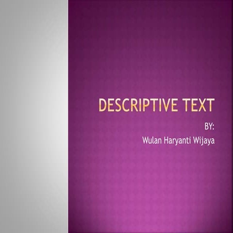 Descriptive text | PPT
